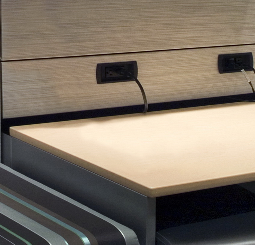 EMID DESIGN GROUP Add-on glazing and a panel-mounted Shelf.